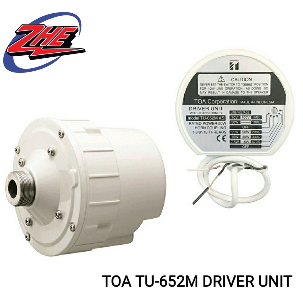 TOA TU-652M 50W HORN DRIVER UNIT WITH MATCHING TRANSFORMER (728-0011 ...