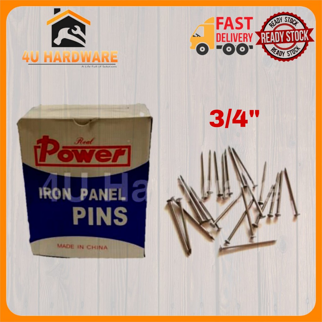 Iron Panel Pins / Paku Siling (3/4") (50g ± per Pack) | Shopee Malaysia