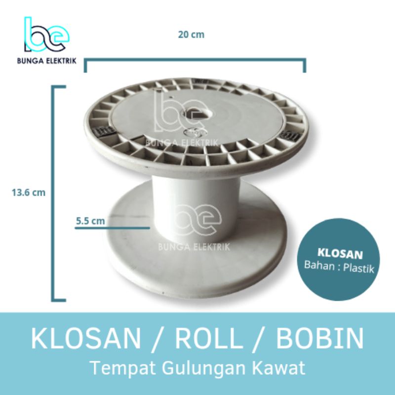 Klosan Plastic Medium Bobbin Roll Supreme Wire Cable Reel | Shopee Malaysia