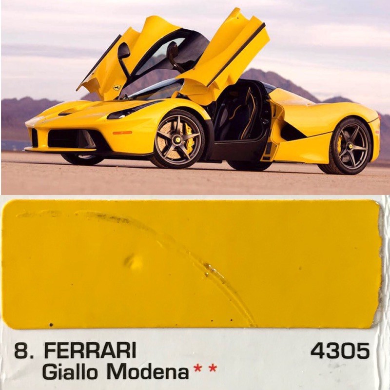 FERRARI YELLOW 4305 GIALLO MODENA AIKKA OEM FACTORY COLOUR | Shopee ...