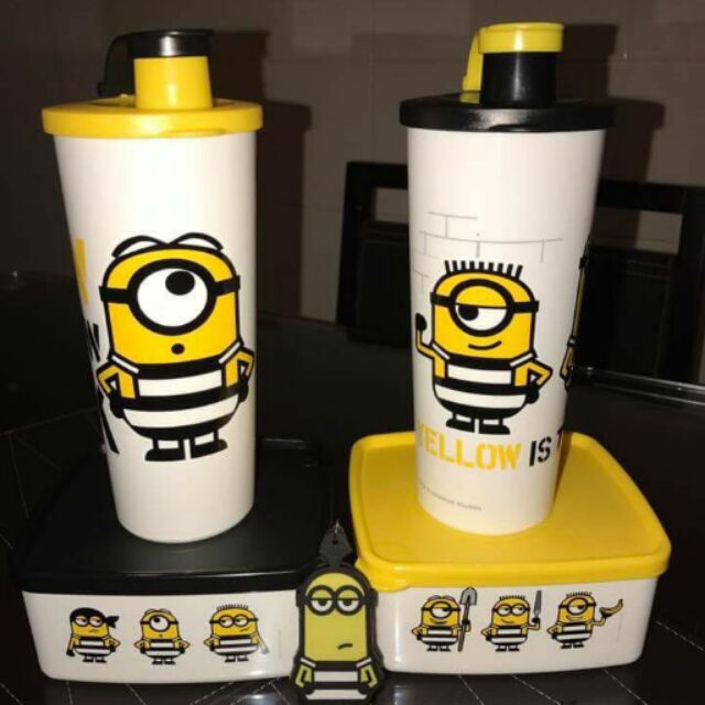 Minion set Tupperware(4) | Shopee Malaysia