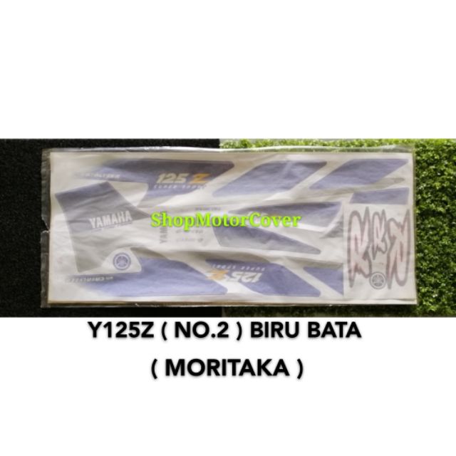 🔥MORITAKA 🔥 YAMAHA Y125Z Y125 125 ( NO.2 ) BIRU BATA R CHROME ~STICKER ...