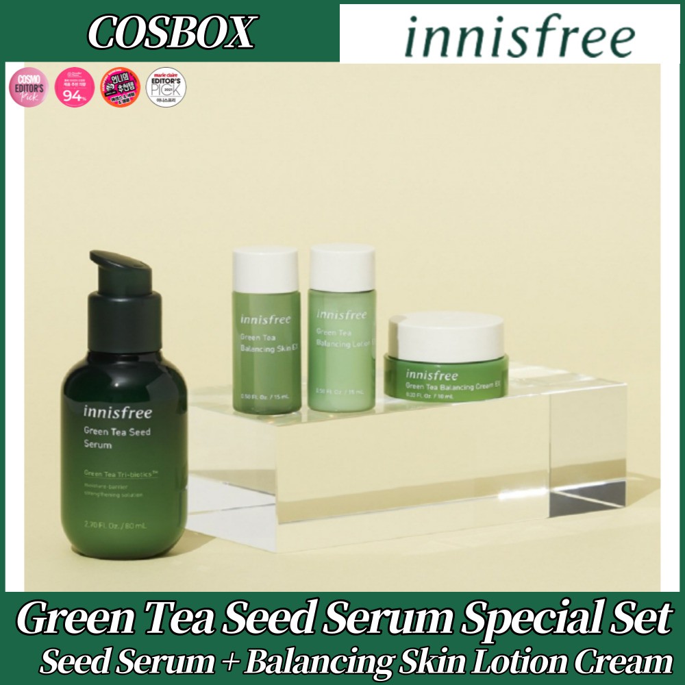 [Innisfree] Green Tea Seed Serum 80ml Special Set / Balancing Skin ...