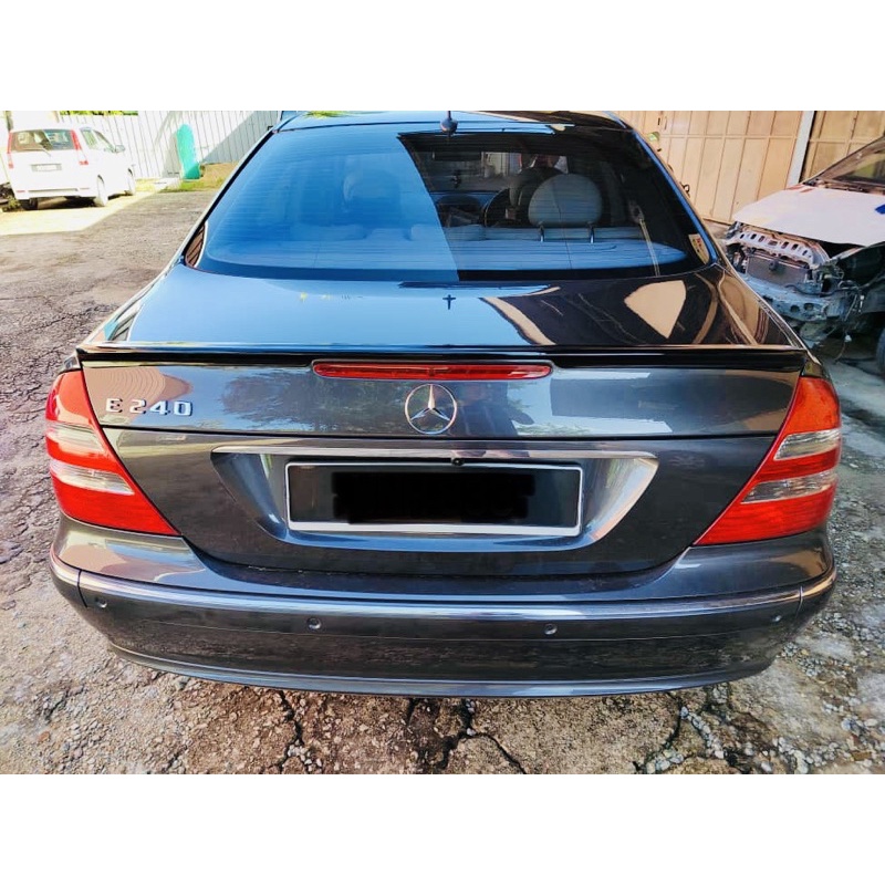 Mercedes Benz w211 e class rear boot trunk glass roof ducktail spoiler ...