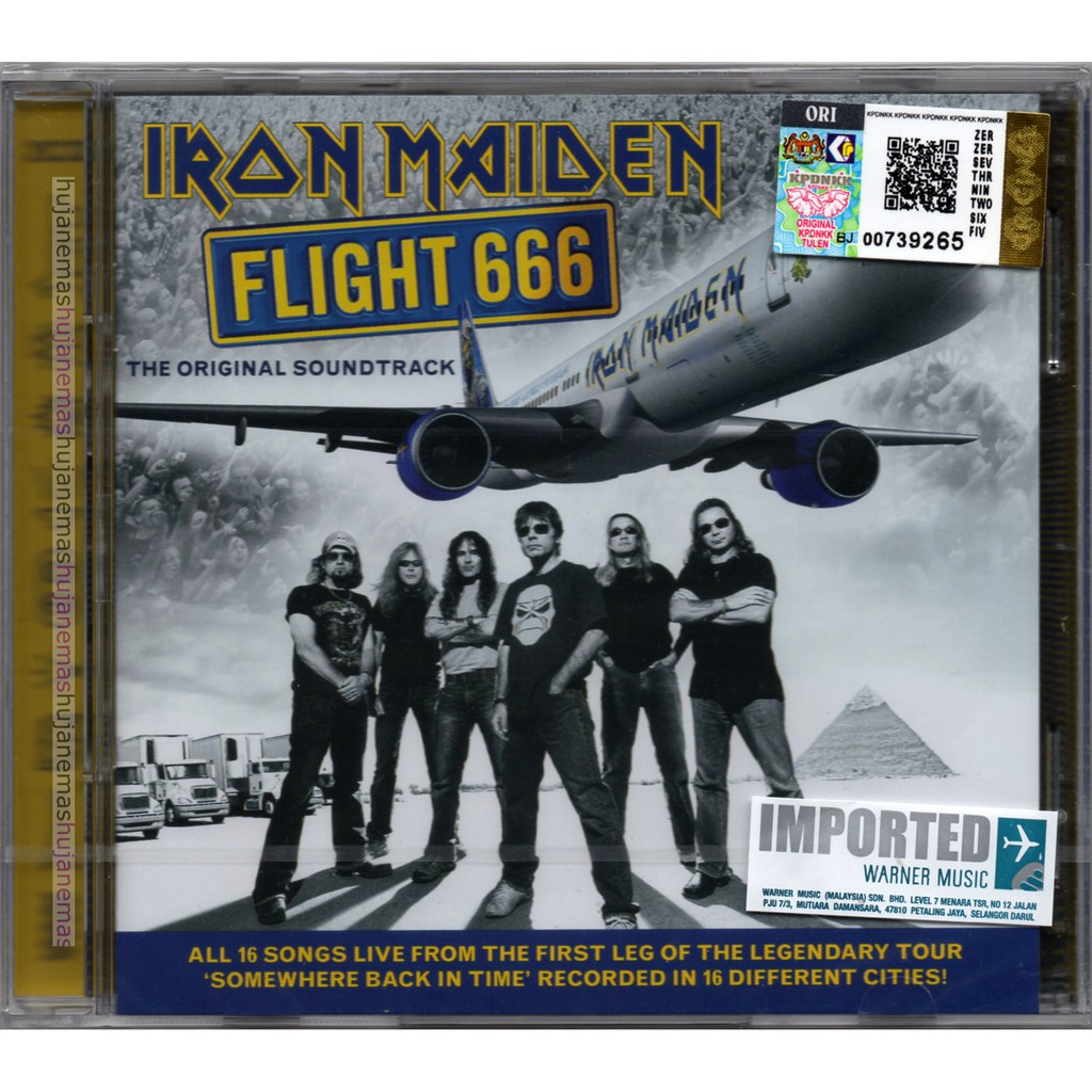 IRON MAIDEN - Flight 666 - 2009 WARNER MUSIC ORIGINAL 2 CD SET ...