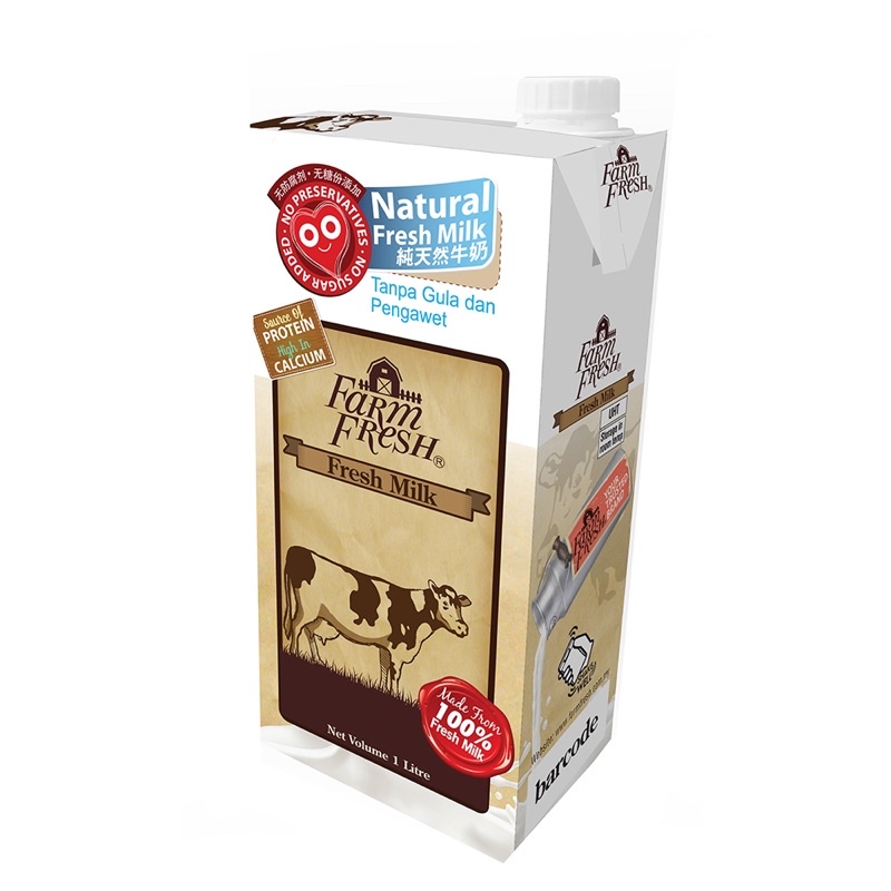 Farm Fresh UHT Fresh Milk 1L | Shopee Malaysia