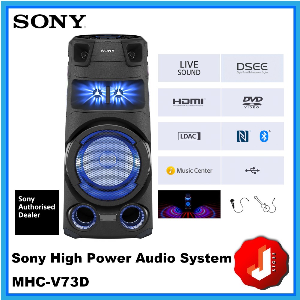Sony MHC-V73D MHCV73D High Power Audio System with BLUETOOTH® Technology V73D | Shopee Malaysia