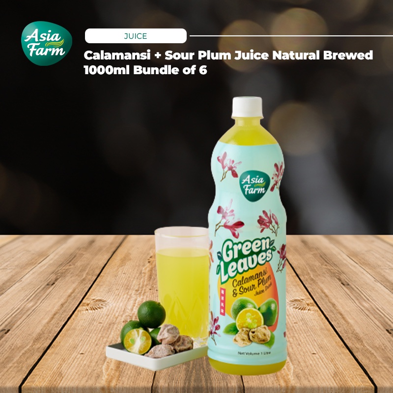 (Bundle of 6) Calamansi + Sour Plum Juice Natural Brewed 1000ml ...