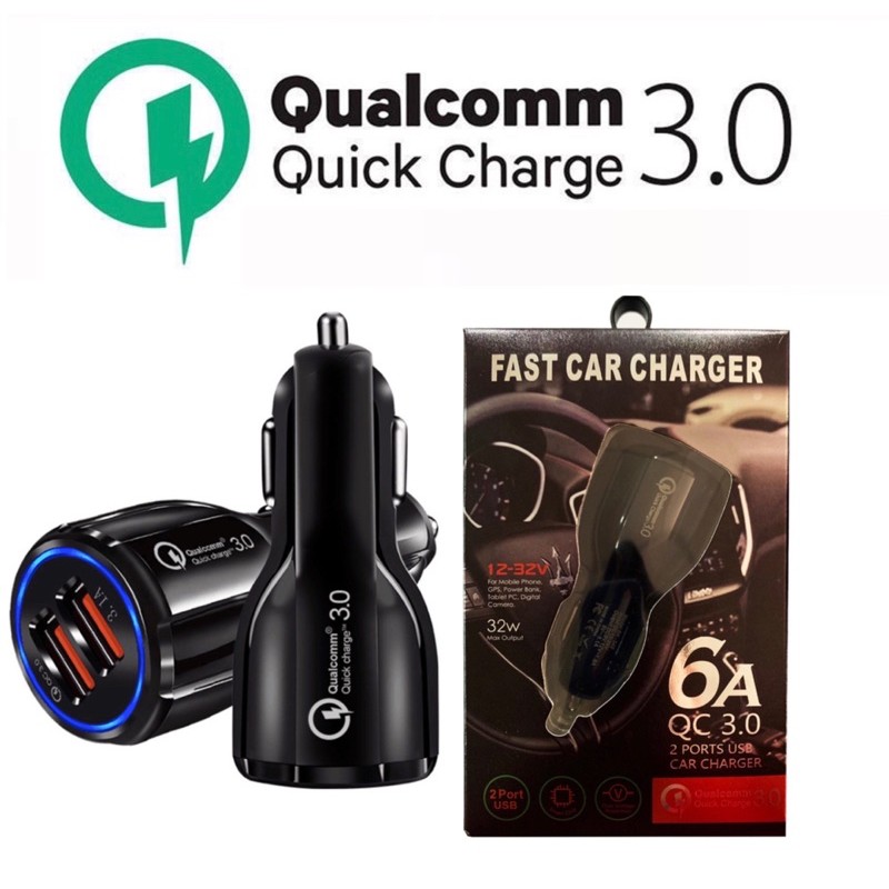 Ready Stock Car Charger Quick Charge QC 3.0 & 3.1A Universal Dual USB ...