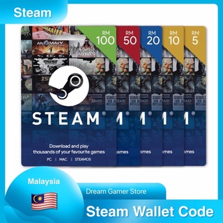Steam Wallet Gift Card Code Pin Malaysia（MY）Rm5 Rm10 Rm15 Rm20 Rm30 Rm40 Rm50 Rm100 | Shopee ...