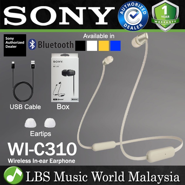 Sony WI-C310 Wireless In Ear Headphone Bluetooth Earphone (WIC310 WI ...