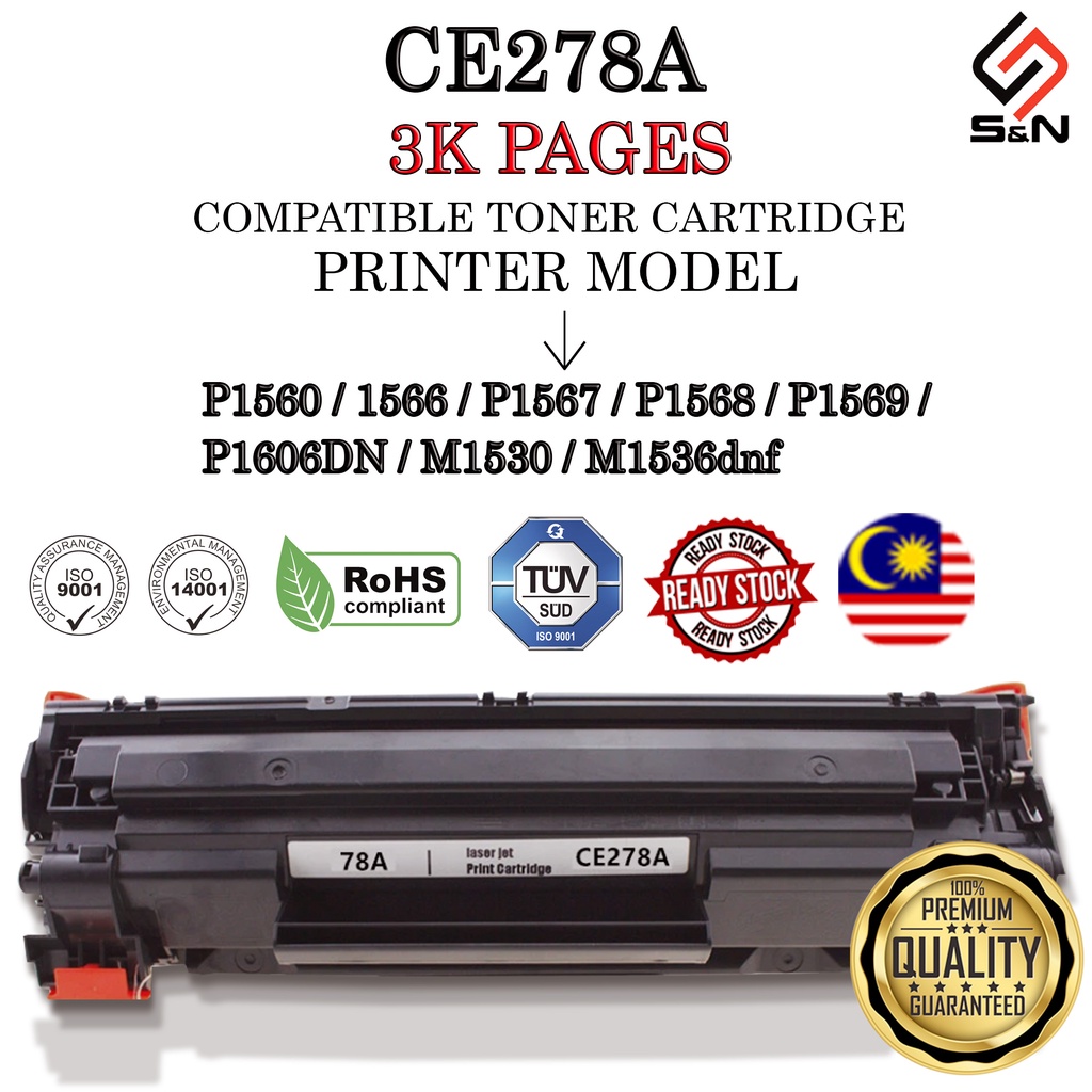 CE278 78A CE278A CE 278a Compatible Toner Cartridge with separate box ...