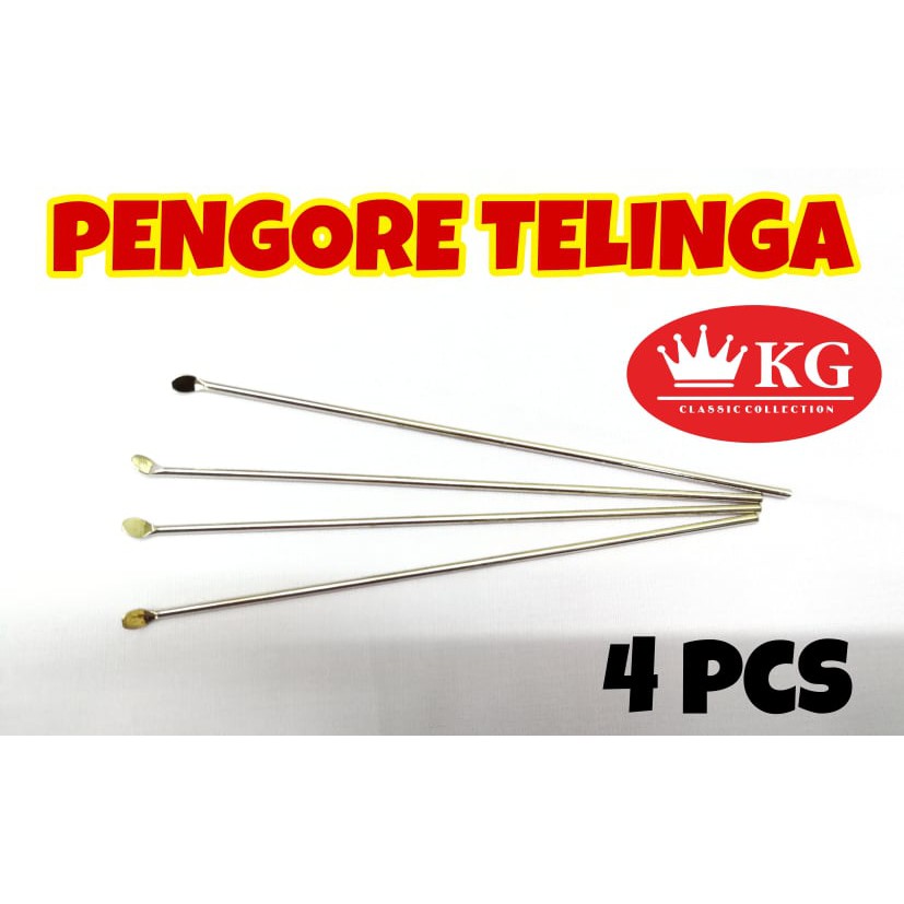 PENGOREK TELINGA BESI 4INCH 10CM LENGTH EARWAX REMOVER KOREK TELINGA 4 ...
