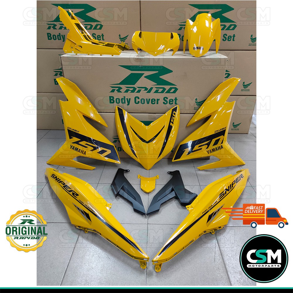 [READY STOCK] Coverset Bodyset Yamaha SNIPER GP Y15 Y15ZR V1 V2 Yellow ...