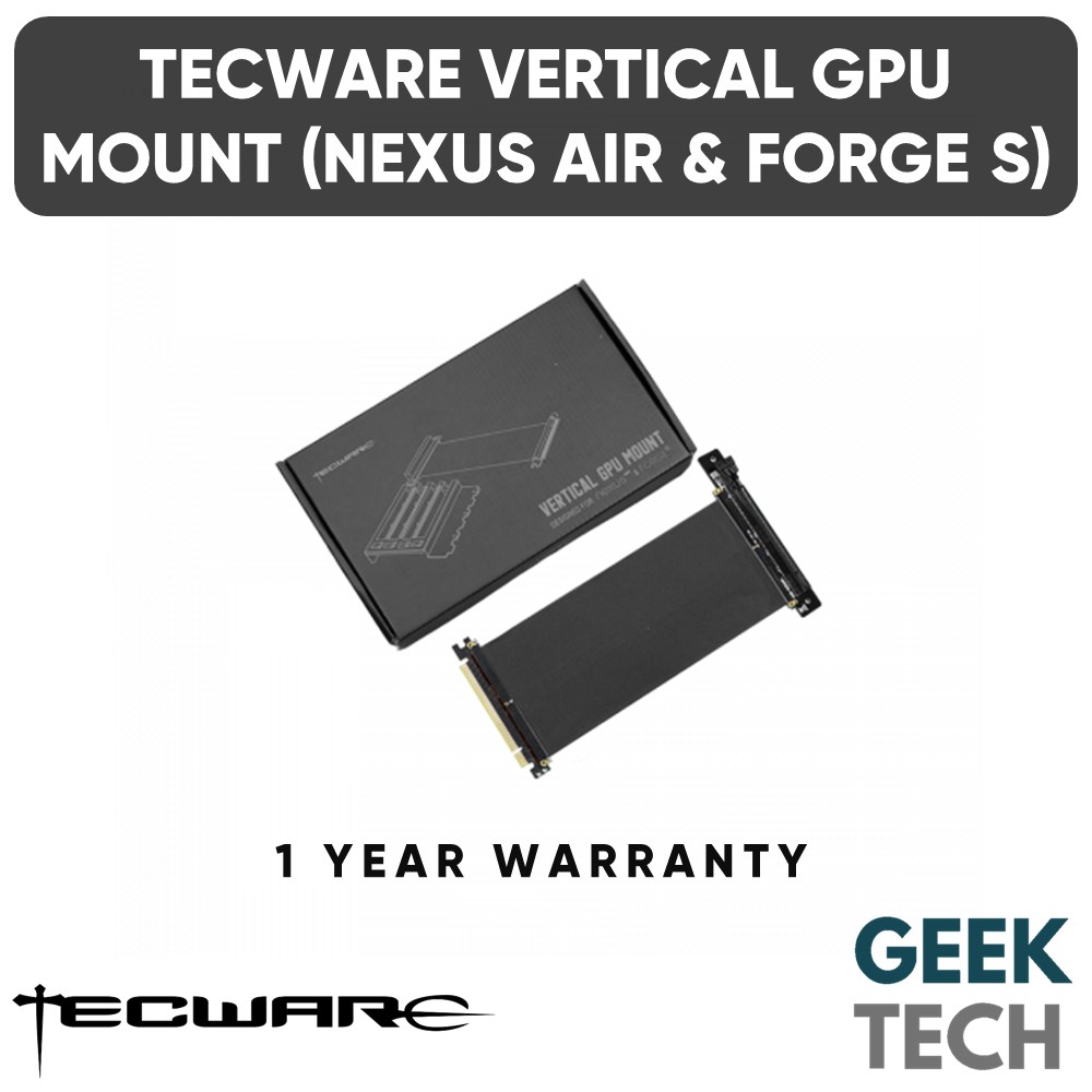 TECWARE Vertical GPU Mount PCIe Gen3 Riser Cable For Nexus Air & Forge ...