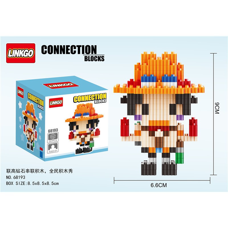 ONE PIECE LINKGO/LECHUAN LEGO DIAMOND CONNECTION BLOCK航海王小颗粒拼装 | Shopee ...