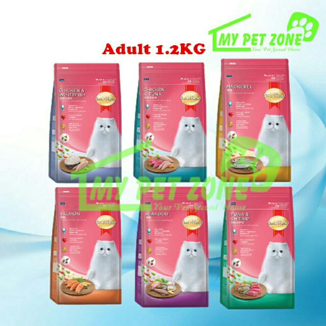 Smart Heart Kitten/ Adult Cat Food 1.1kg- 1.2kg | Shopee Malaysia