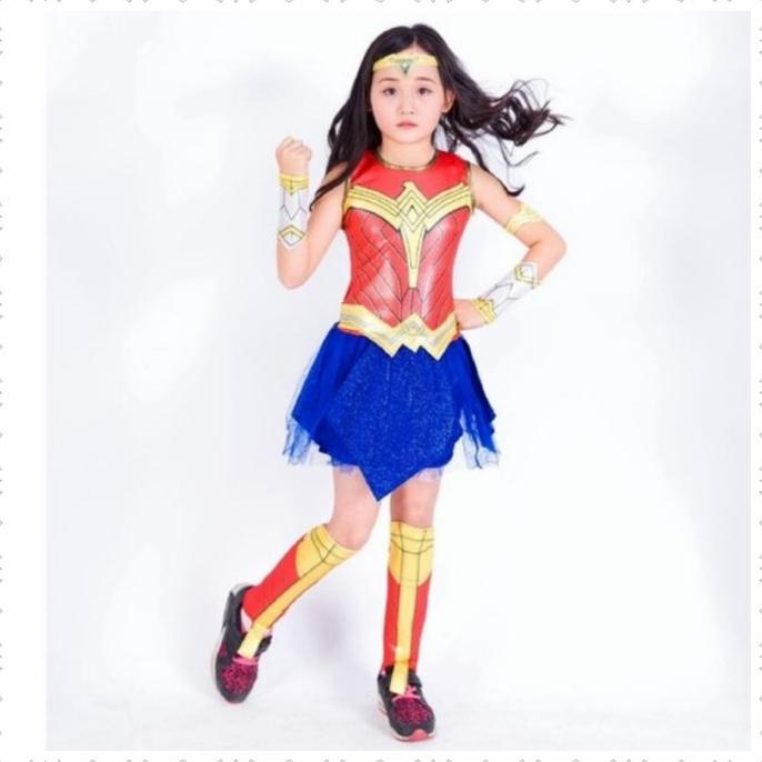 Wonder Woman Costume Girls Dress Costplay Costume Trusted Character Shopee Malaysia