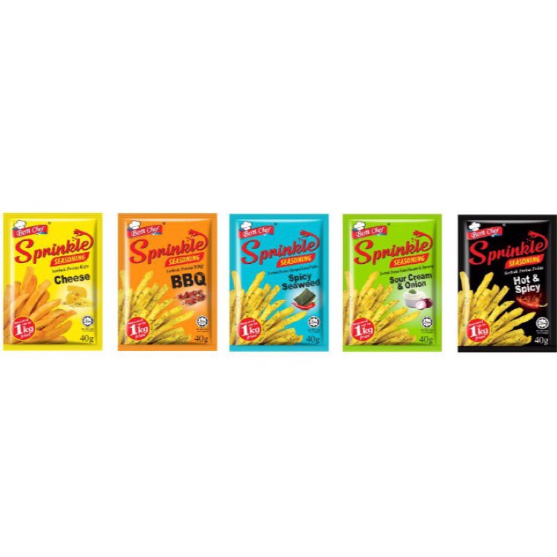 BON CHEF Sprinkle Seasoning Hot & Spicy/ Sour Cream & Onion/ Spicy ...