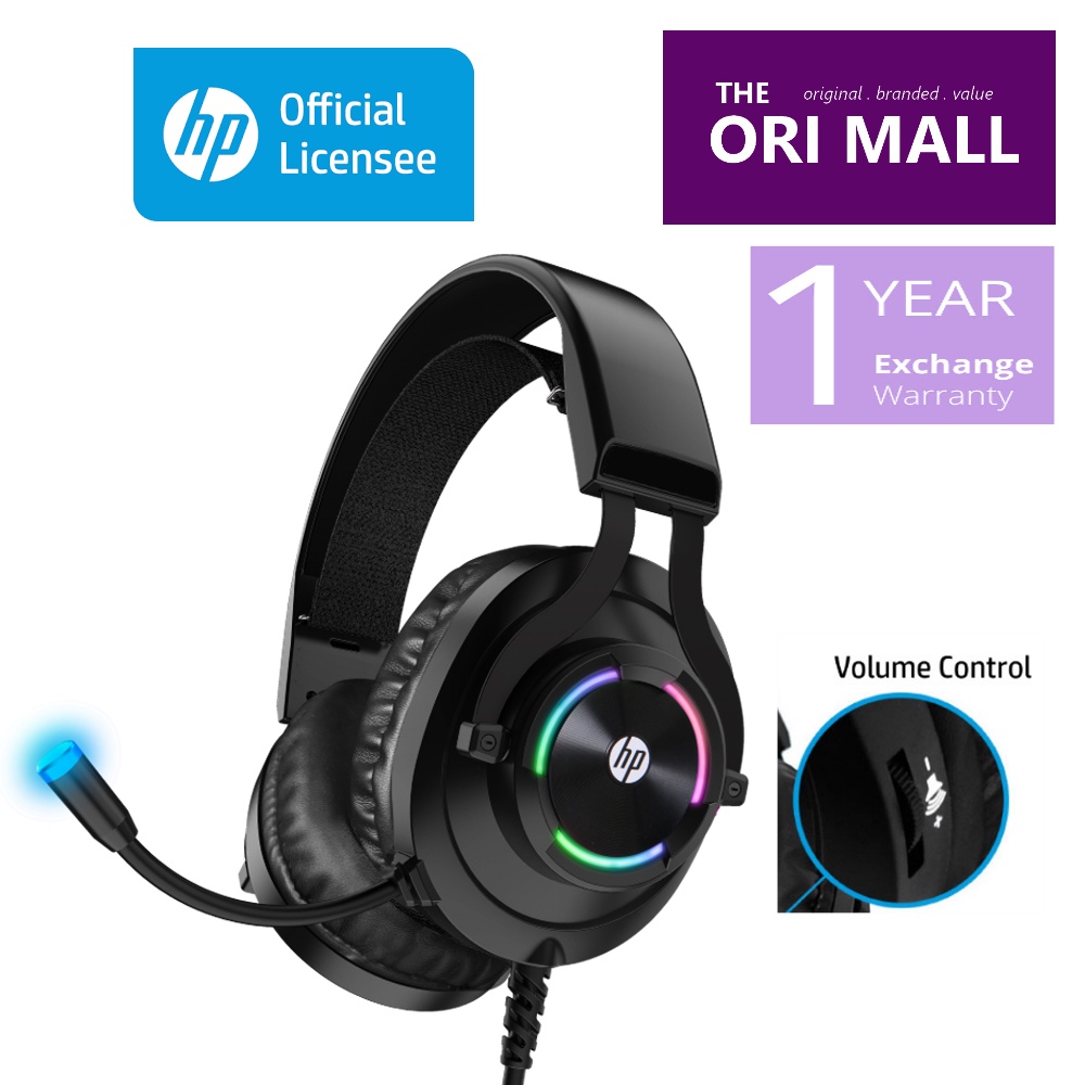 HP Original Headset H360 H360G H360GS With MIC RGB Backlight | Shopee ...