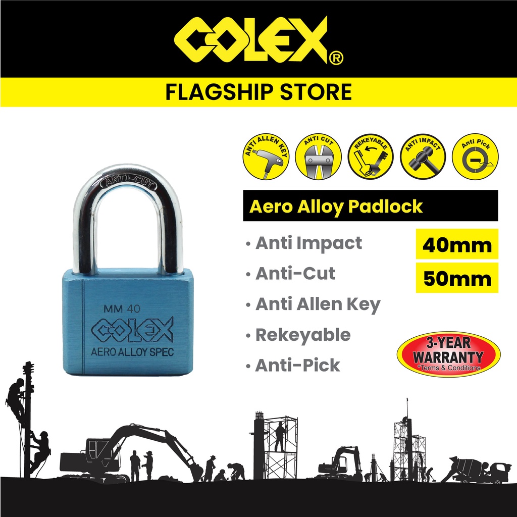 Colex Anti-Cut Aero Alloy Aluminium Alloy (40mm x 50mm x 1 Pcs ...