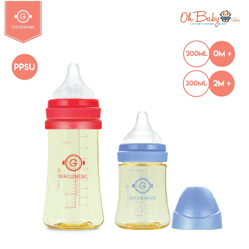 Grosmimi Feeding Baby Bottle PPSU (200ml/300ml) | Shopee Malaysia