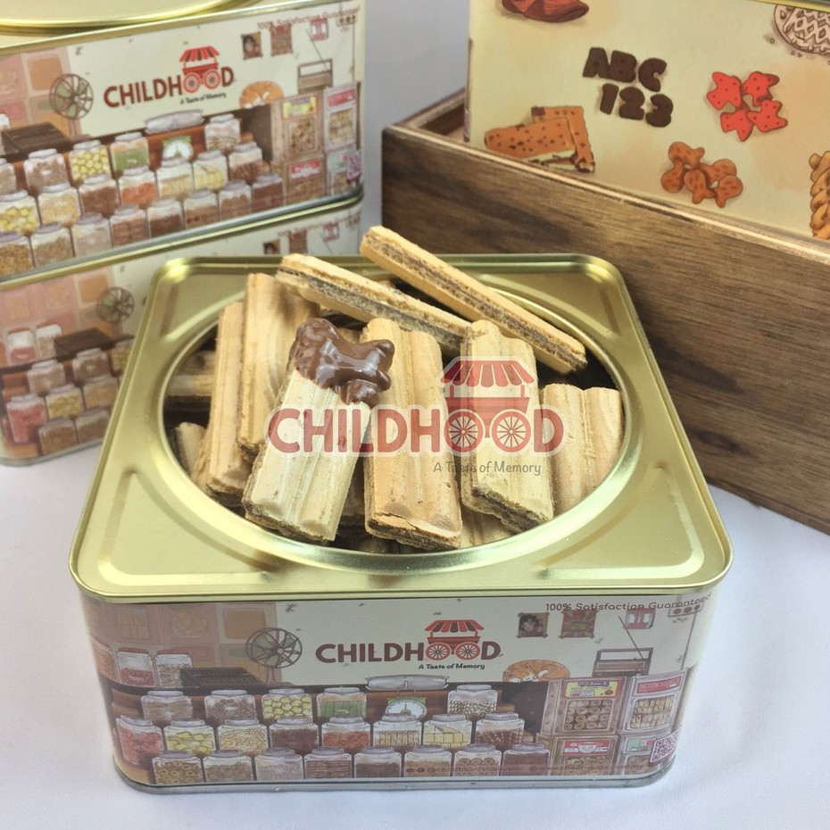 Childhood Malaysia🔥Biscuit Premium Wafer Chocolate Stick/Biskut Atap ...