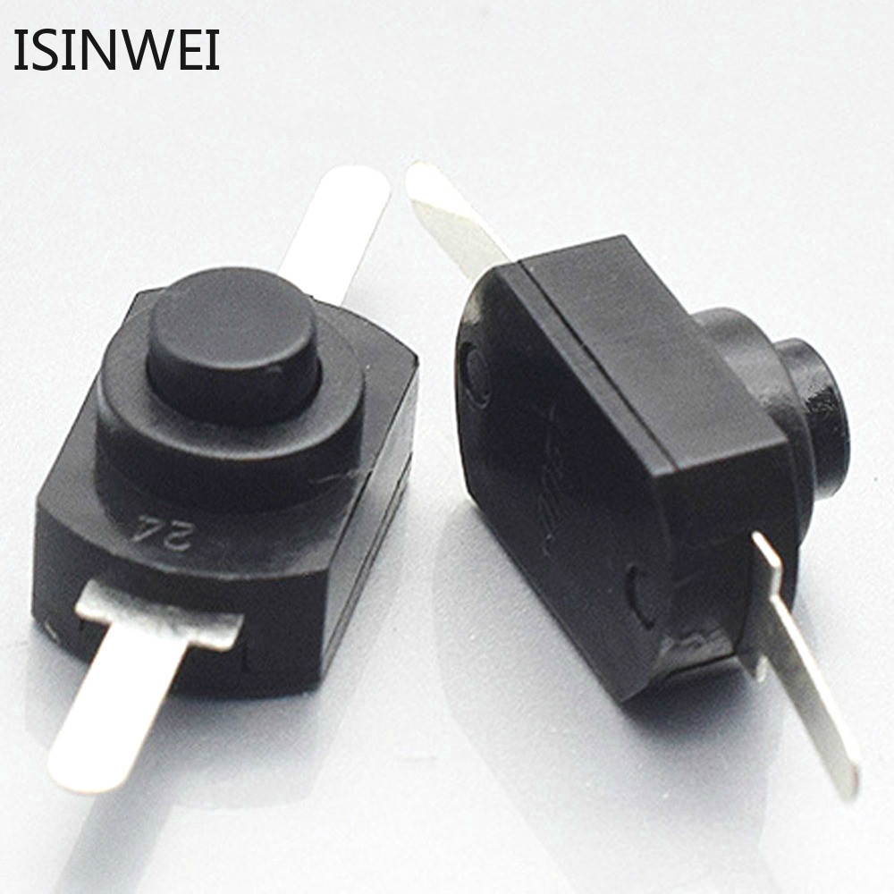 10pcs 1208YD Flashlight Switch 12*8MM Black On Off Mini Push Button ...