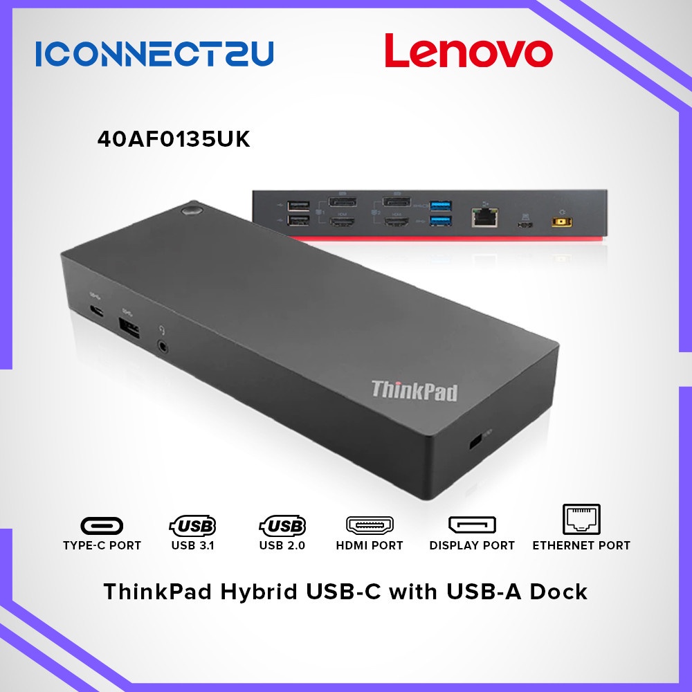ThinkPad Hybrid USB-C with USB-A Dock - 40AF0135UK | Shopee Malaysia