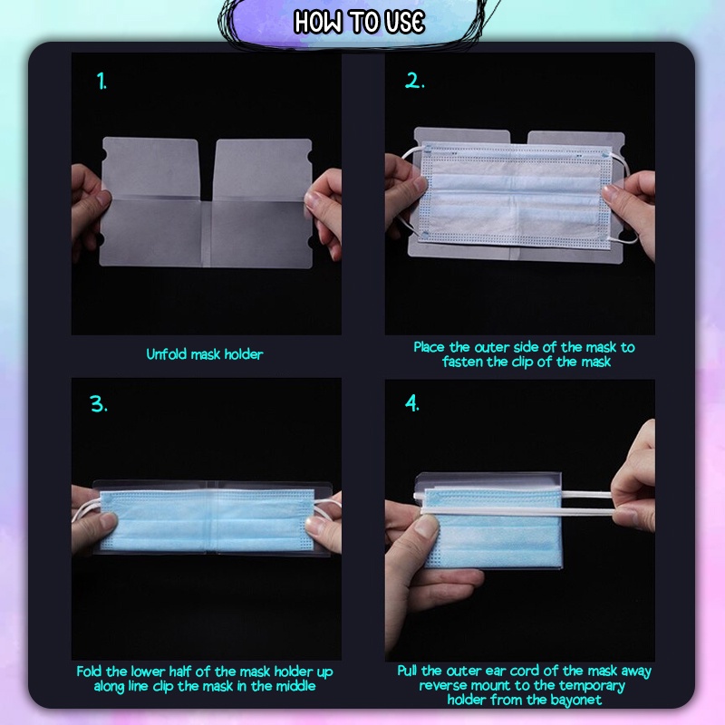 [Little B House] Portable Face Masks Storage Clip Organizer Mask ...