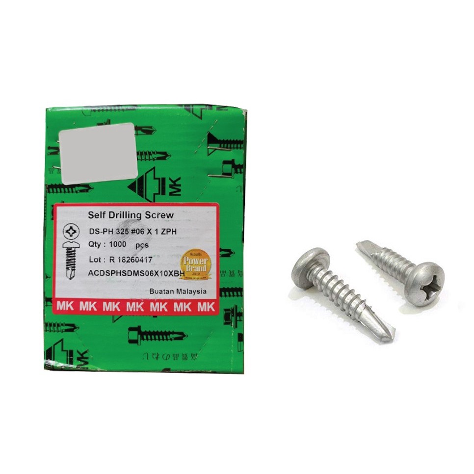 (20Pcs) DS-PH Self Drilling Screw | Shopee Malaysia