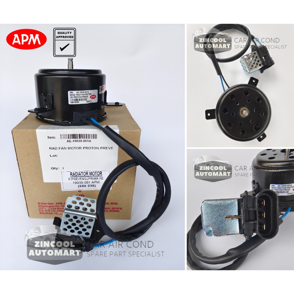 Proton Preve / Suprima S Radiator Fan Motor With Fan Resistance 💯 ...
