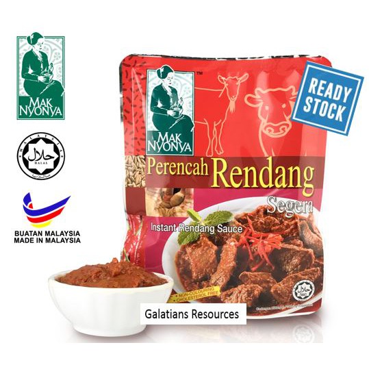 Mak Nyonya Instant Rendang Sauce / Perencah Rendang Ayam Segera 200g ...