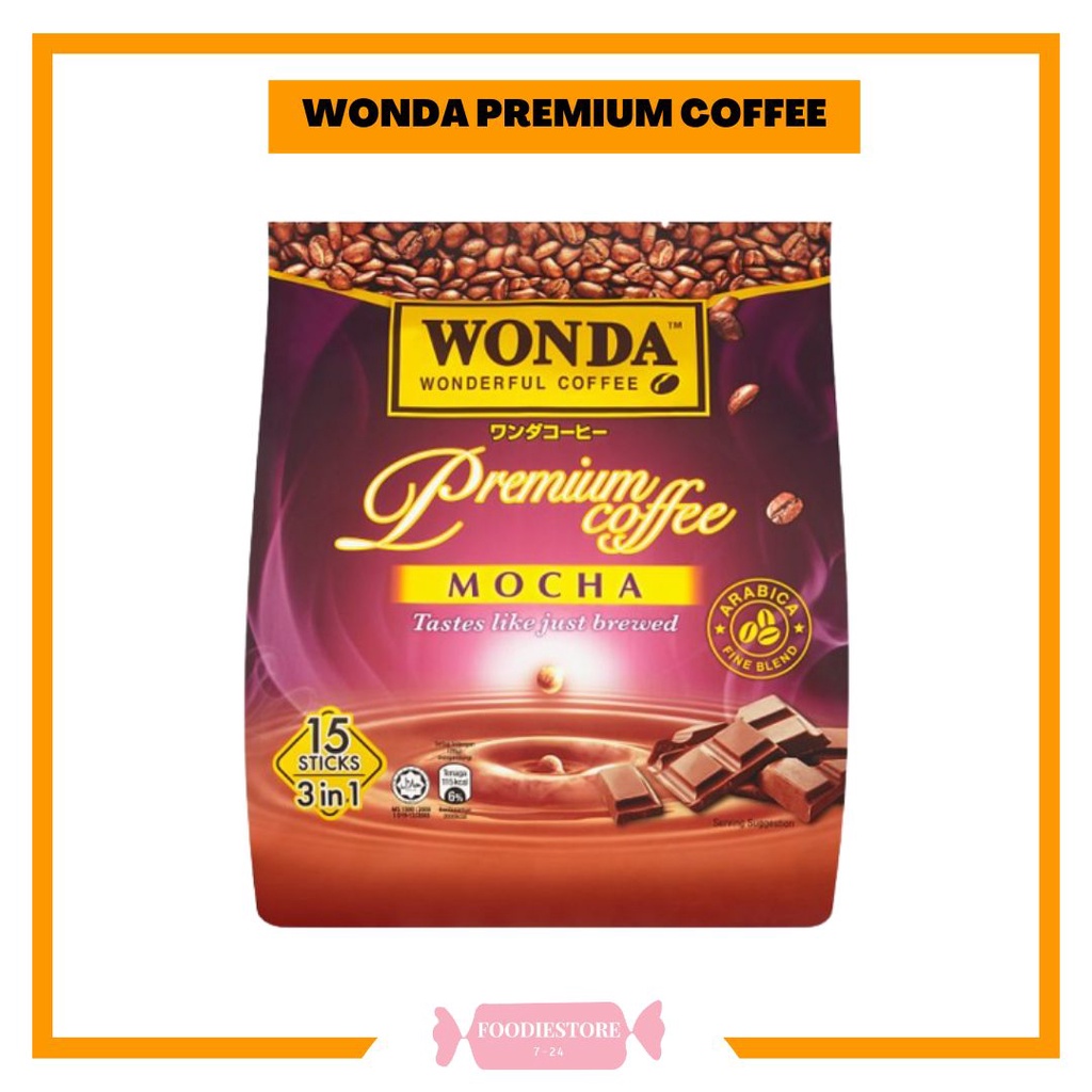 Wonda 3-in-1 Premium Coffee Mocha (15s x 28g) | Shopee Malaysia