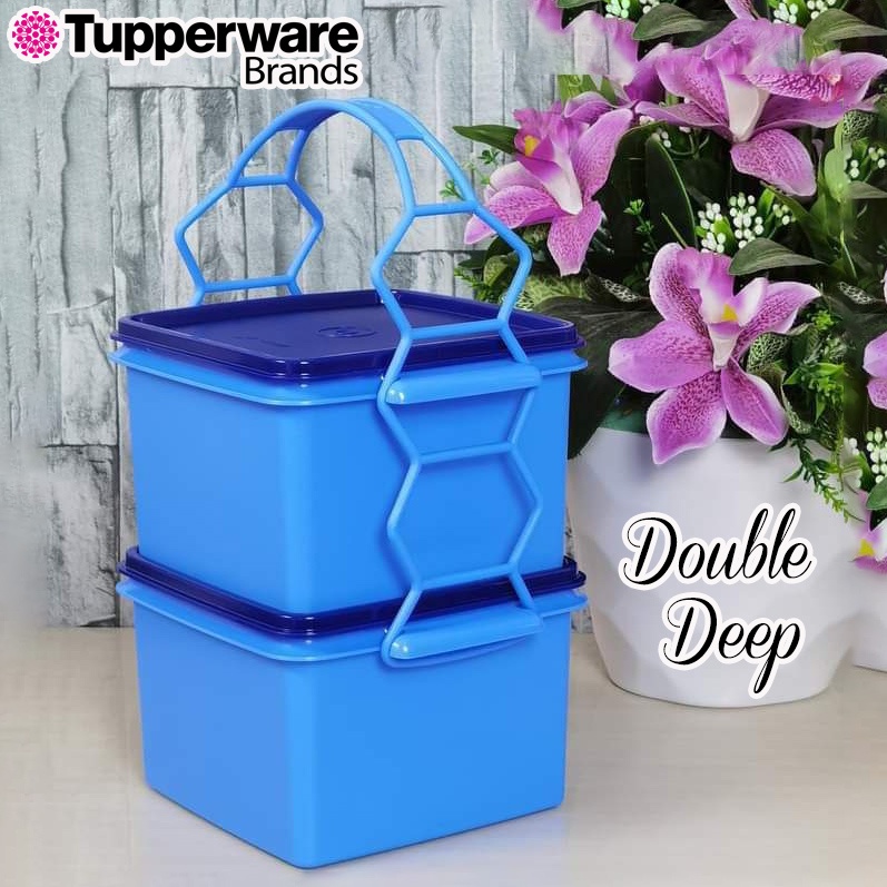 🔥READY STOCK🔥 ORIGINAL TUPPERWARE Double Deep (2) with Cariolier Royale ...