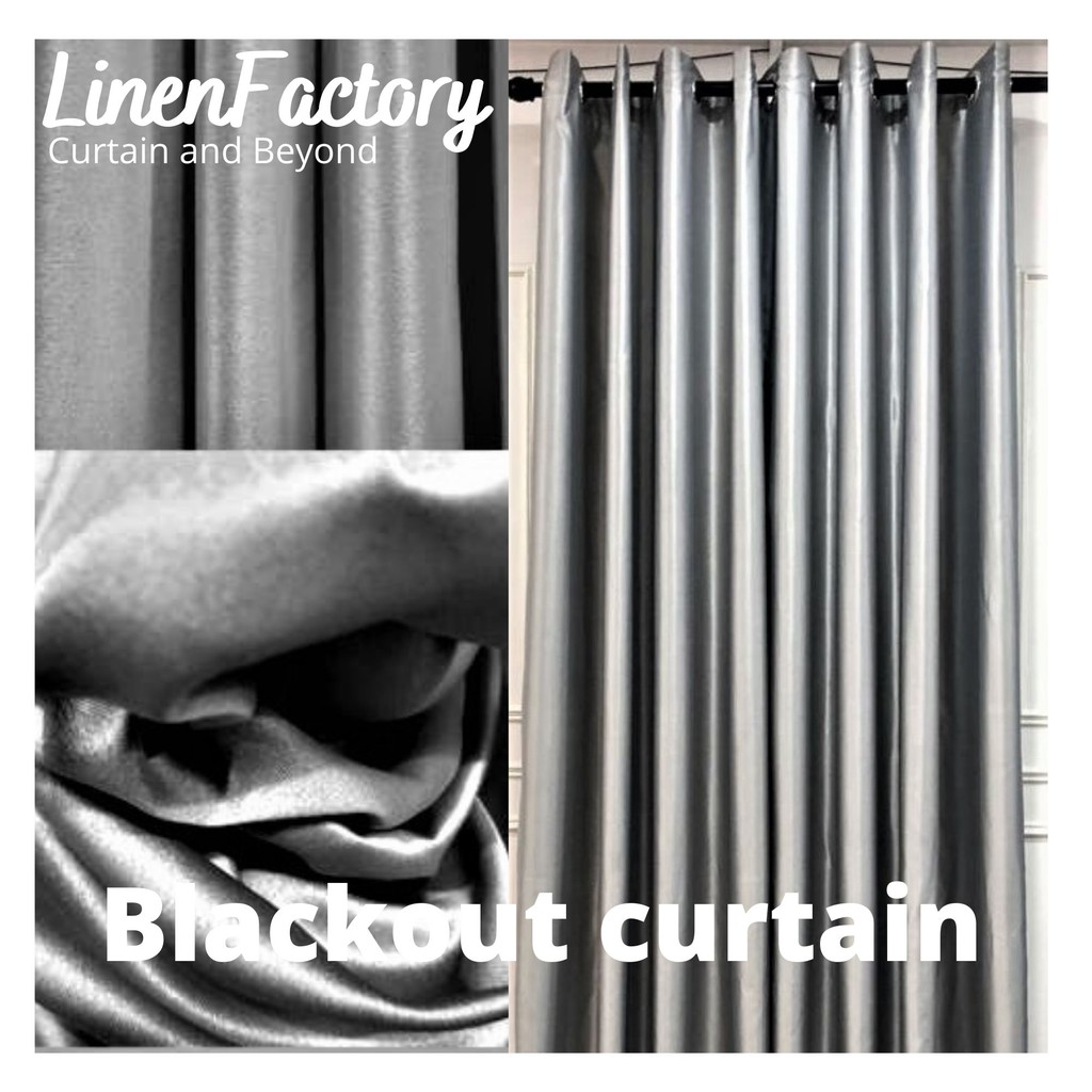 LIGHT GREY VIVID 80% Semi Blackout material, Bedroom Window Curtain ...