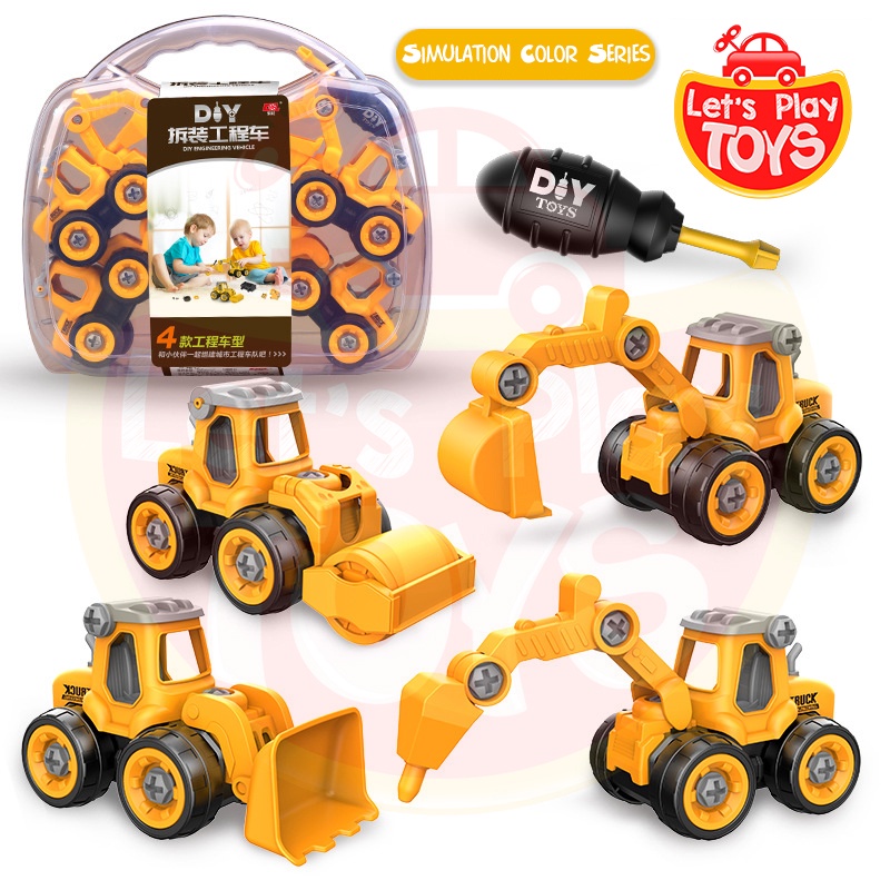 Take Apart Construction Truck Assembly Gift Car Toy for Kids with ...