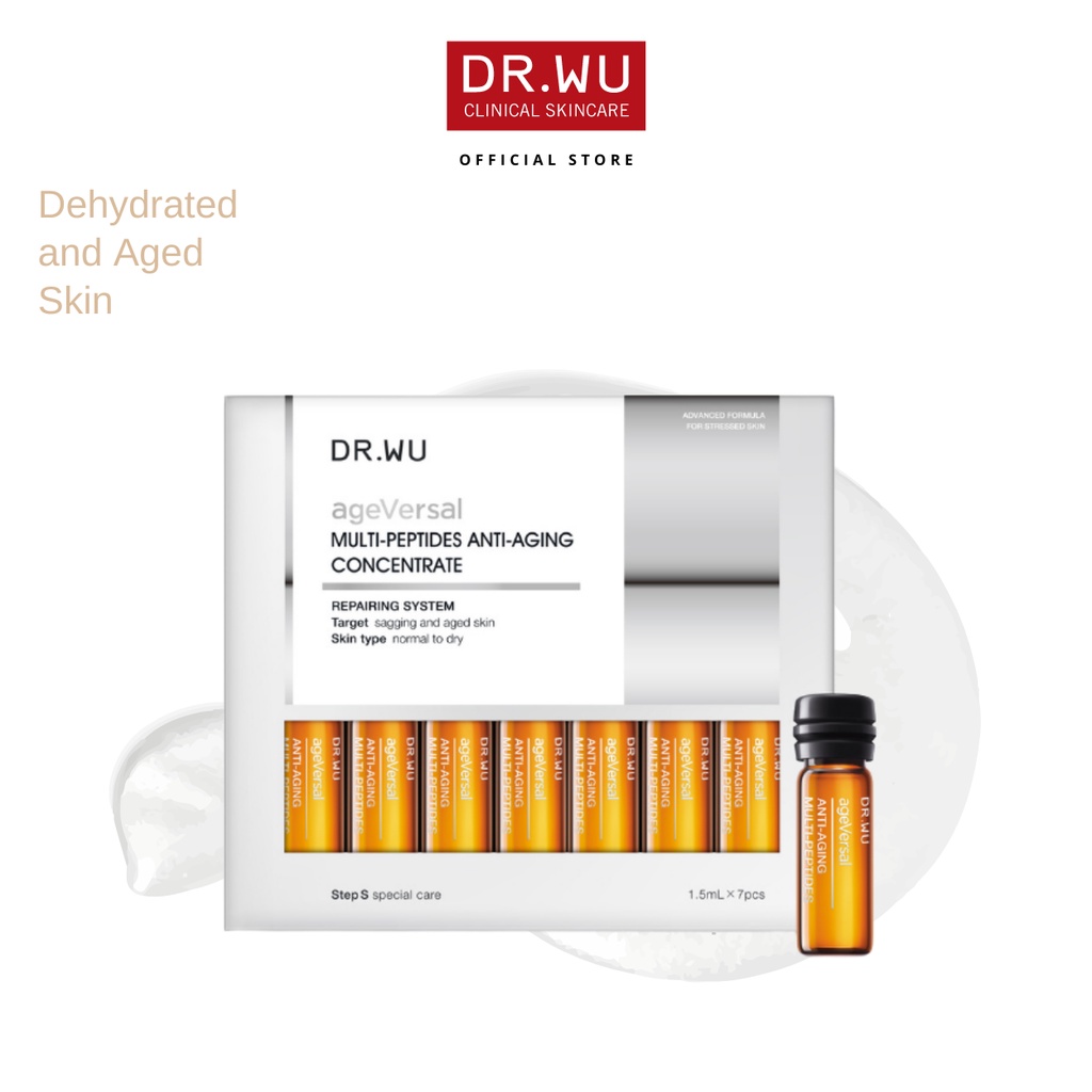 EXP JUNE 2026 DR.WU Official Ageversal Multi-Peptides Anti-aging Concentrate (1.5ml X 7 Pcs ...