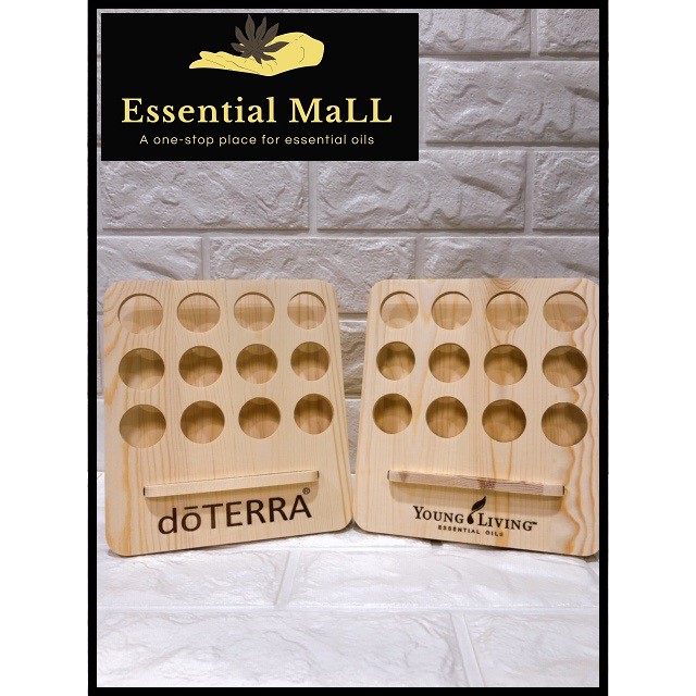 ESSENTIAL RACK OIL 15ml Storage Rack Display Rack /12 Hole Wooden ...