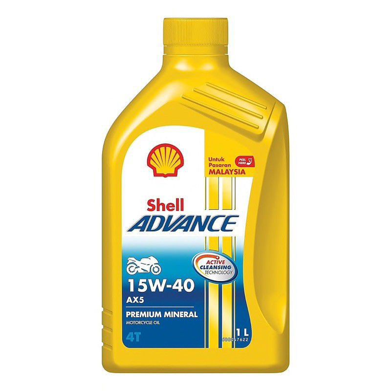 Ready stok Shell Advance 10W40 AX7 4T Synthetic, SAE40 AX3, 15W40 AX5 ...