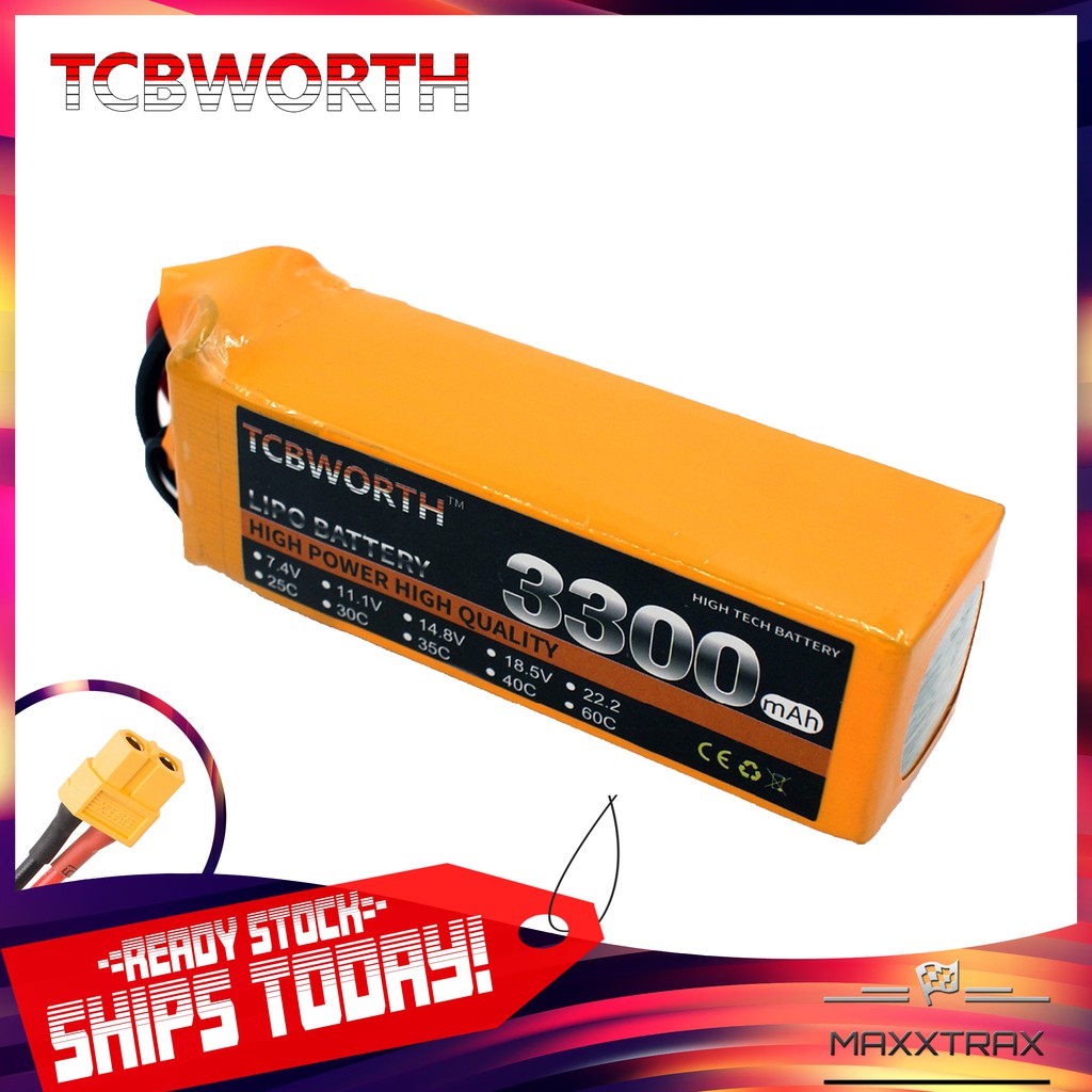 [Official TCB 30 Days Warranty] TCB 2S-6S 1500-6000mah RC Lipo Battery ...
