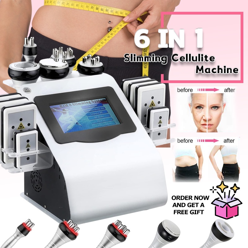 6 in 1 40k Ultrasonic liposuction Cavitation Lipo Fat Burning Machine ...