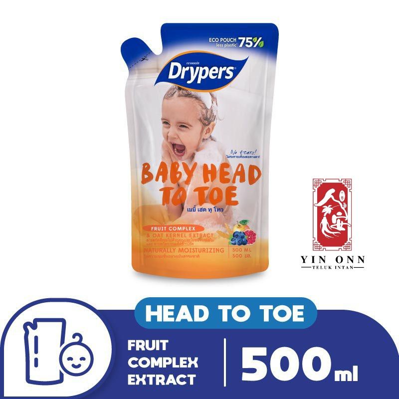 Drypers Baby Head to Toe - Fruit Refill Pack 450ml | Shopee Malaysia