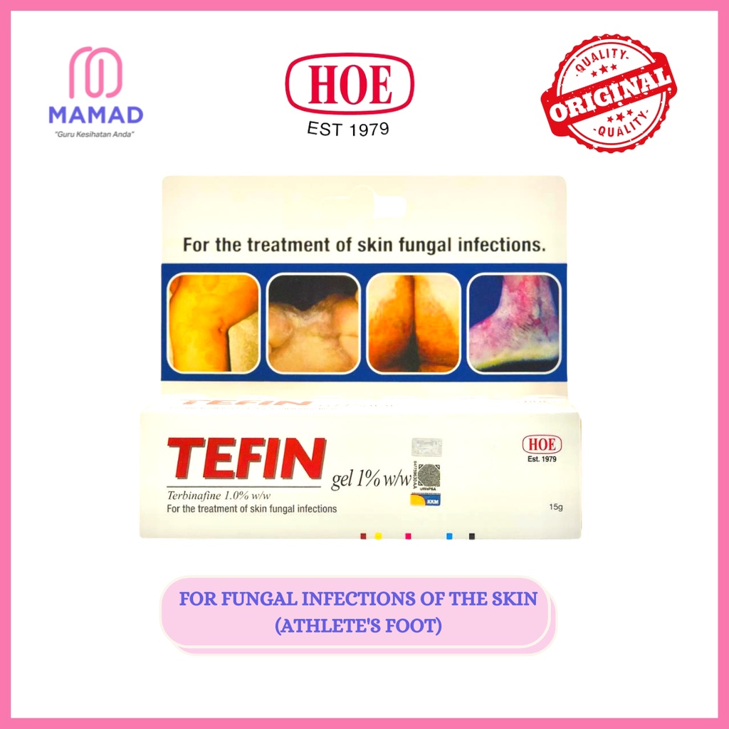 HOE Tefin Gel 15g (Terbinafine) | Shopee Malaysia