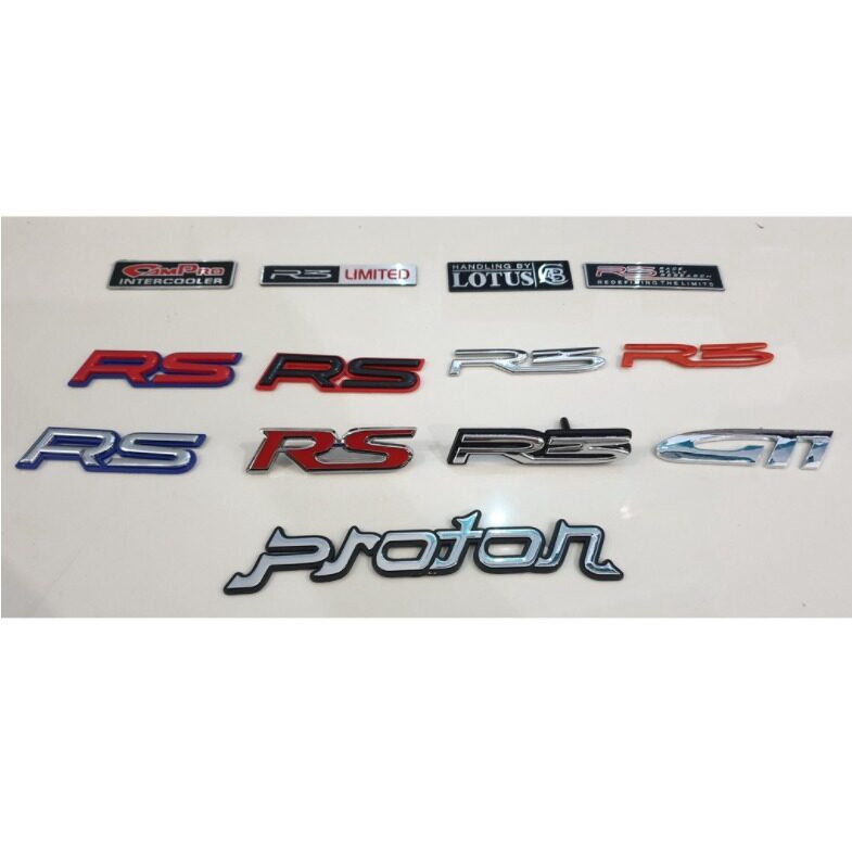 Proton R3 Satria Lotus Side Fender Front Rear Oem Emblem Logo | Shopee ...