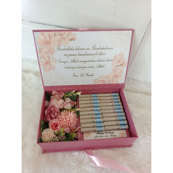 Po/custom Money Hampers box/Money box/flower box/Money Dowry/Dowry box ...