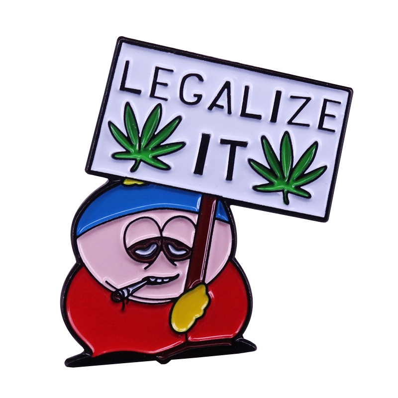 Eric Cartman Legalize It Novelty South Park enamel pin | Shopee Malaysia