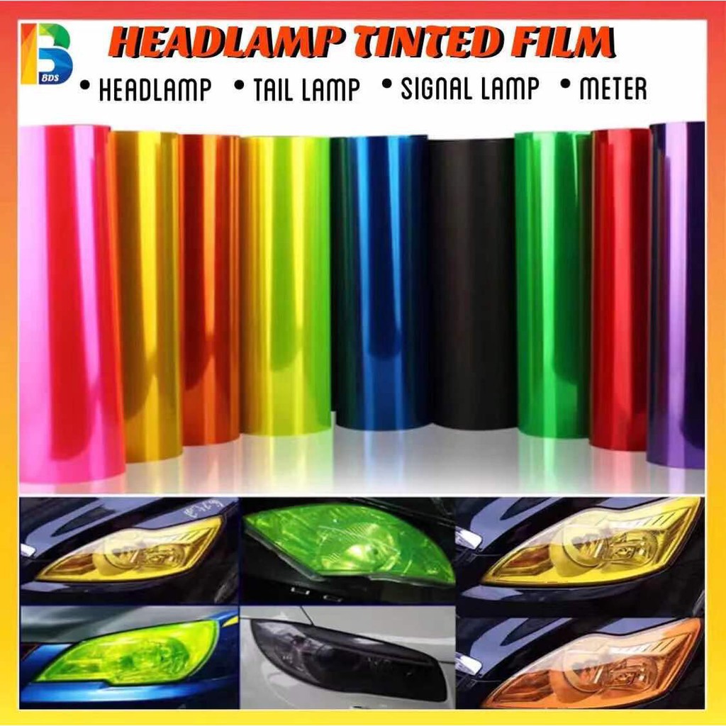 tinted kereta tinted car lampu bateri headlamp lampu led kereta lampu ...