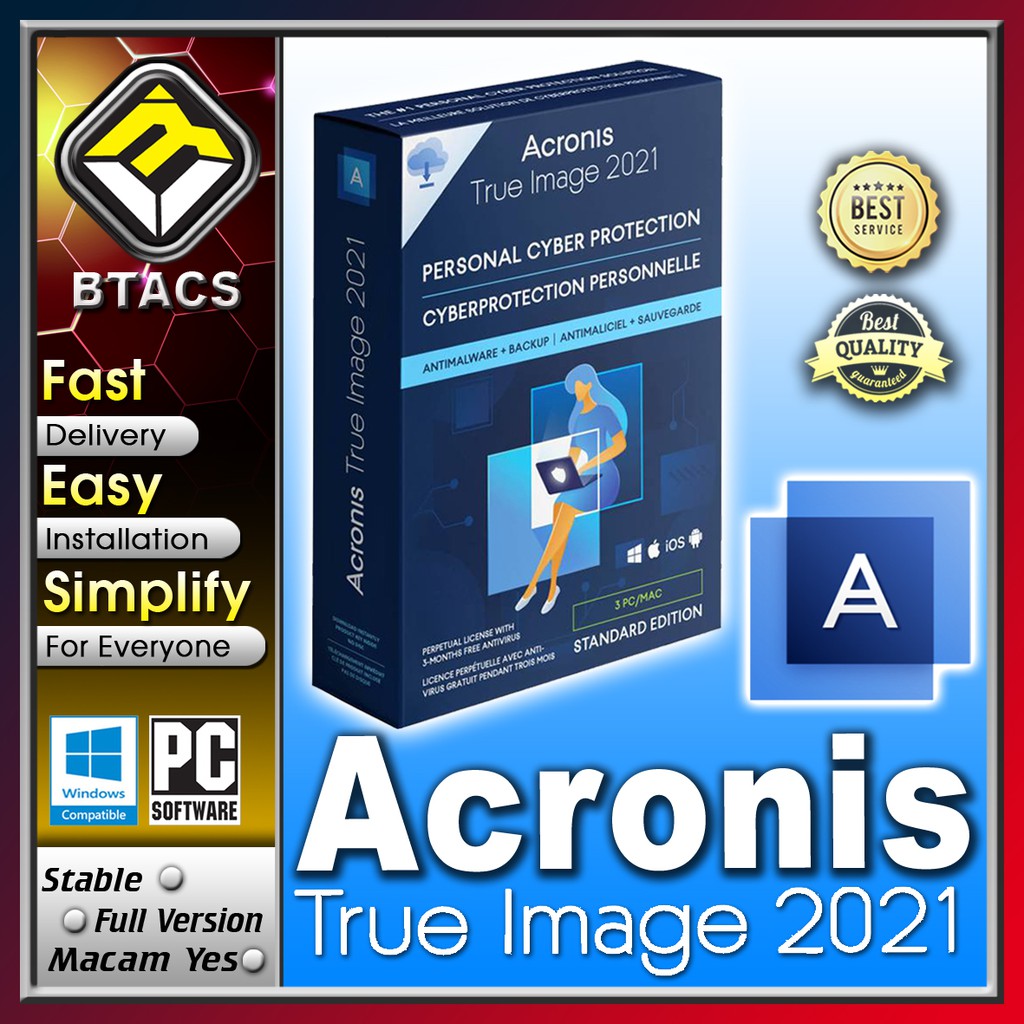 🔥Acronis True Image 2021 + Bootable ISO | Backup | Recovery | Full ...