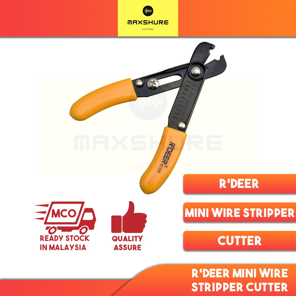 [MaxShure] R'Deer 5" Mini Wire Stripper Wire Cutter for Home DIY ...